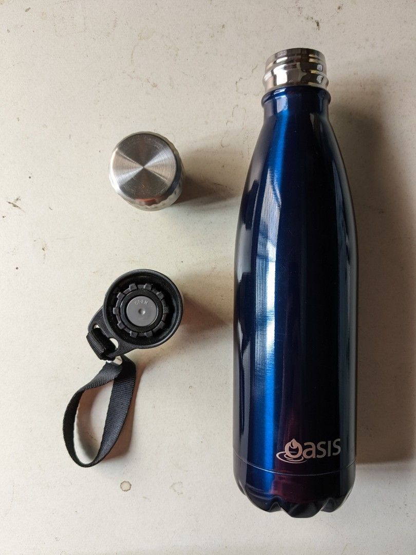 [Oasis] Stainless Steel Insulated Water Bottle 500ml, Furniture & Home Living, Kitchenware ...