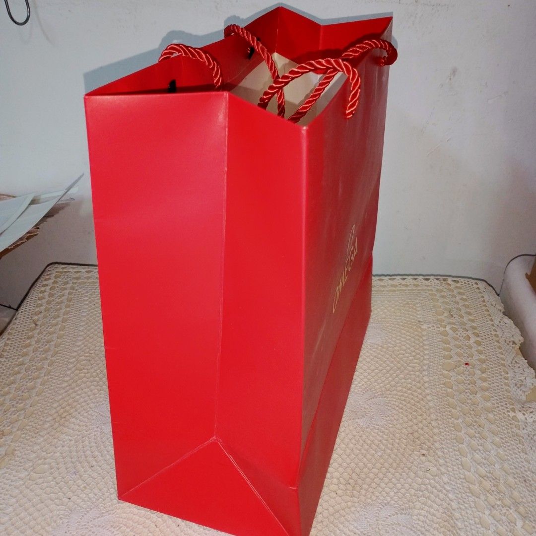 Omega paper bag, Luxury, Watches on Carousell