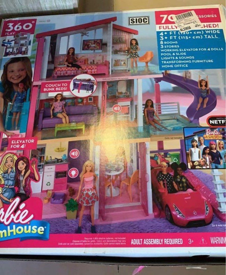 Original barbie house on Carousell