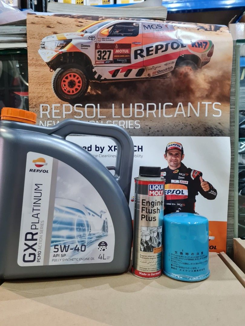 Original Spain Repsol Engine Oil Servicing Package Promotion, Car ...