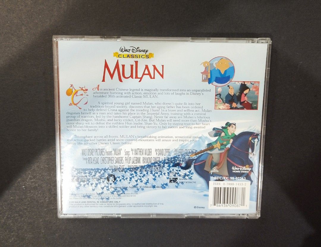 Original Well Used CD -- Mulan -- Mulan, Hobbies & Toys, Music & Media, CDs & DVDs on Carousell