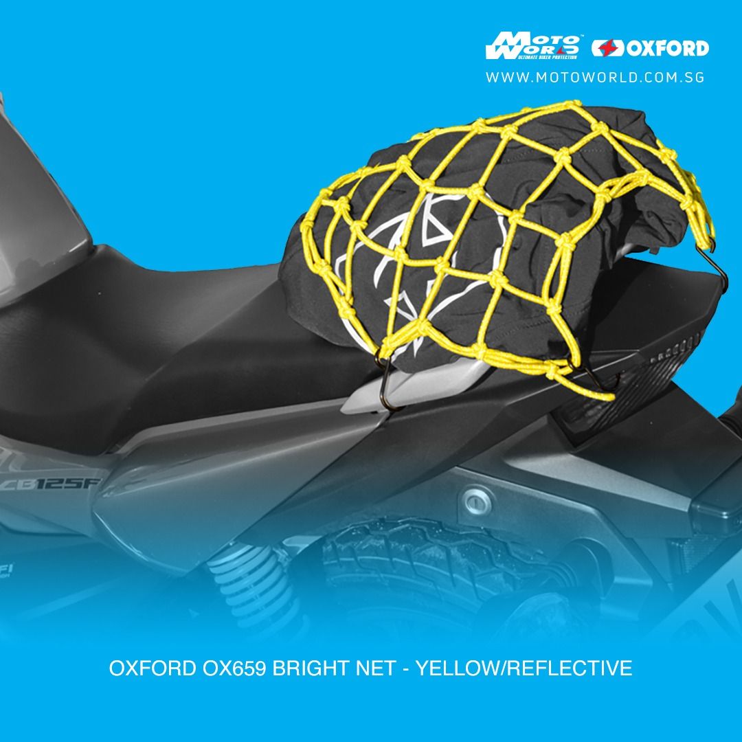 Oxford Motorcycle Cargo Net / Motorcycle Helmet Net / Bungee Cords ...