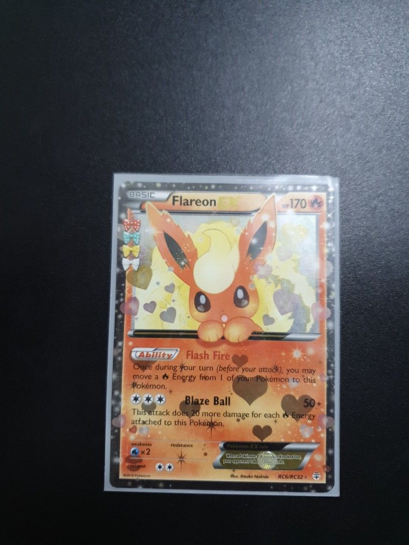 Pokemon TCG Flareon EX Ultra Rare - Generations, Hobbies & Toys, Toys ...