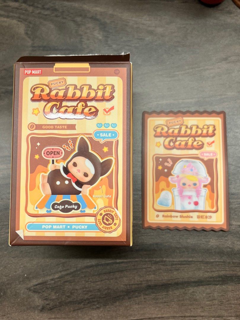 Popmart Pucky Rabbit Cafe, Hobbies & Toys, Toys & Games on Carousell