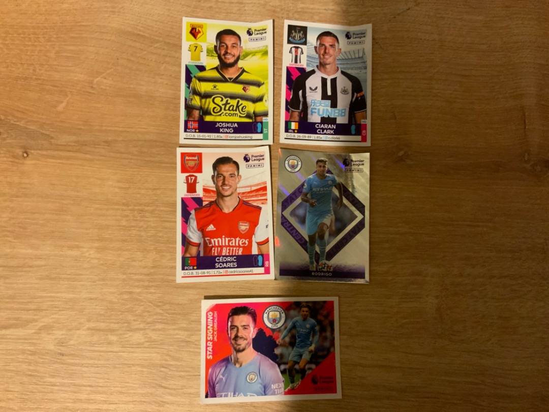 Premier League Sticker ( including special Rodrigo and Star Signing ...