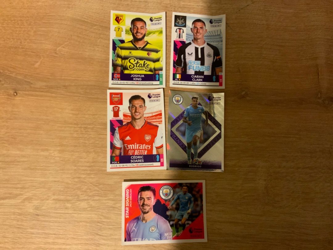 Premier League Sticker ( including special Rodrigo and Star Signing ...