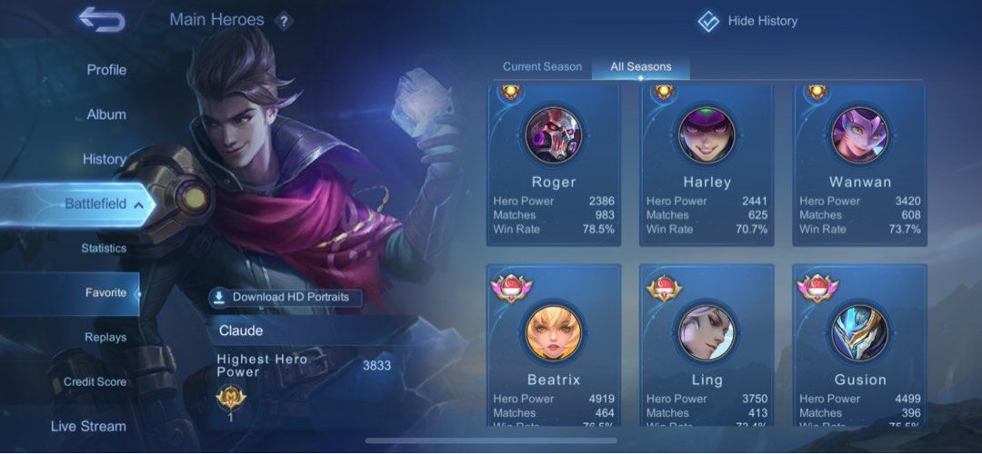 PRO HISTORY STACK ML ACCOUNT, Video Gaming, Video Games, Others on ...