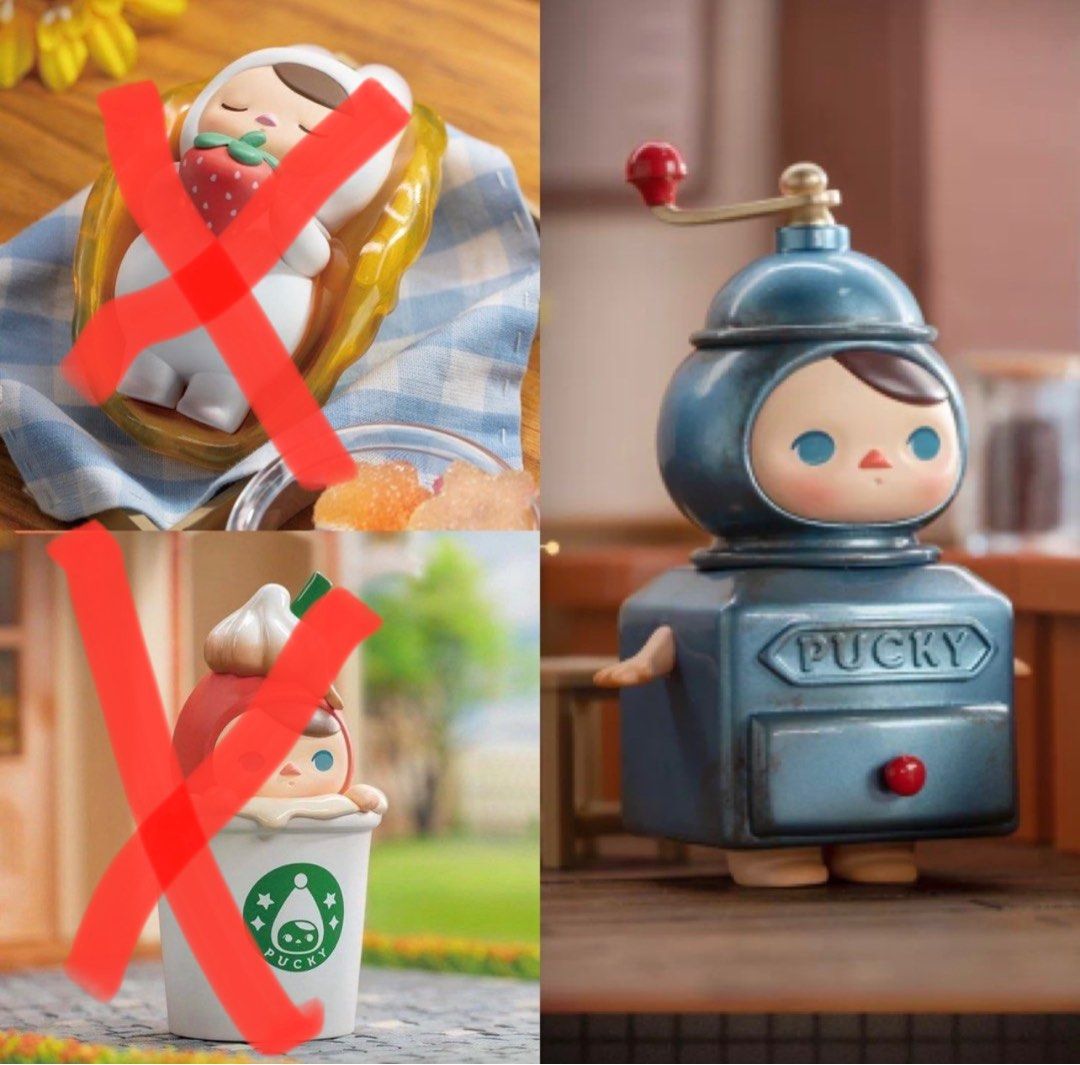 Pucky rabbit cafe strawberry pancake coffee grinder poko latte popmart ...