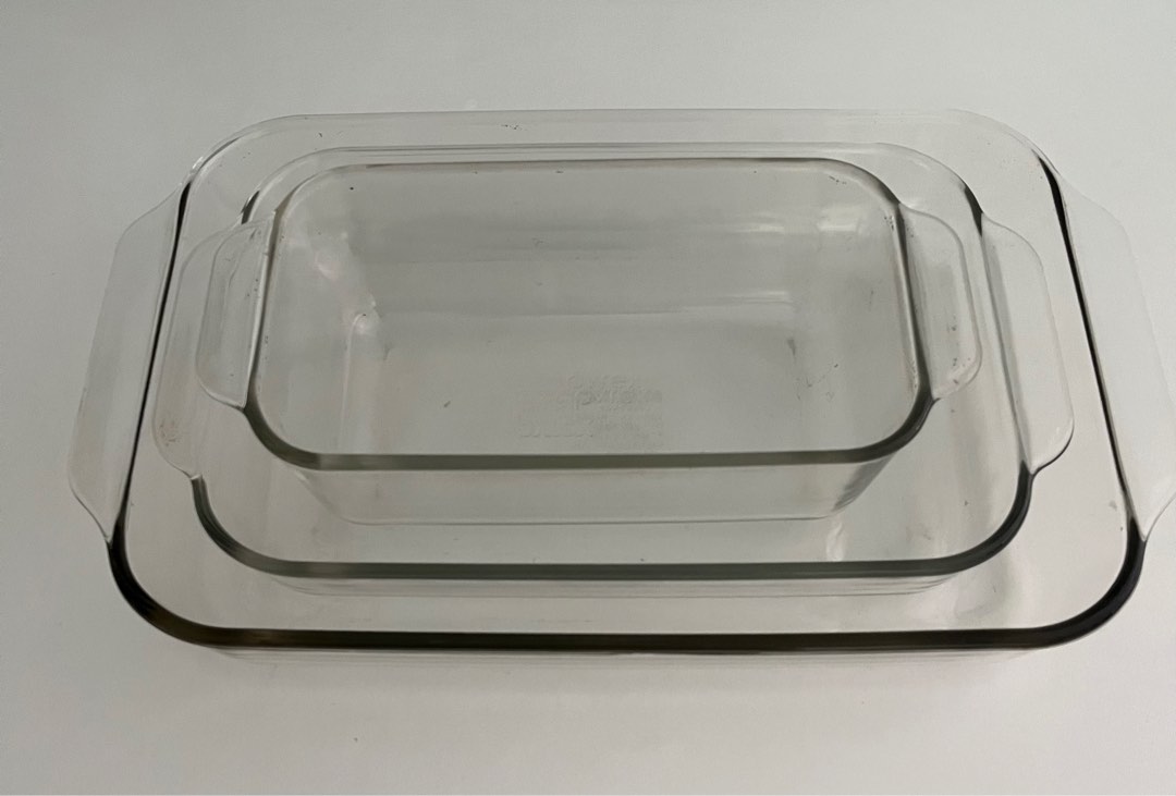 Pyrex Glass Dish Set + 1, Furniture & Home Living, Kitchenware ...