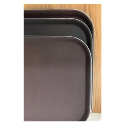 Rectangular Rubberized/Non-Stick Bar Tray Or Serving Tray, Furniture ...