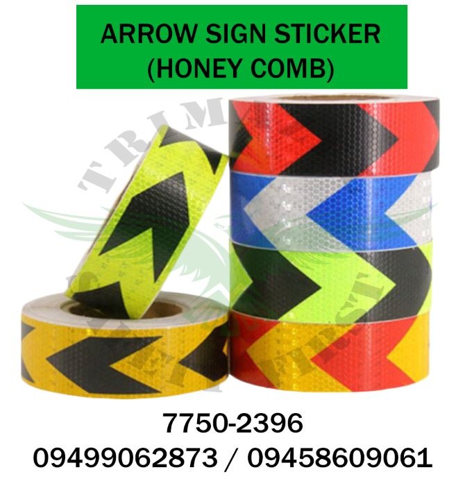 Reflectorize sticker tape arrow sign honeycomb on Carousell