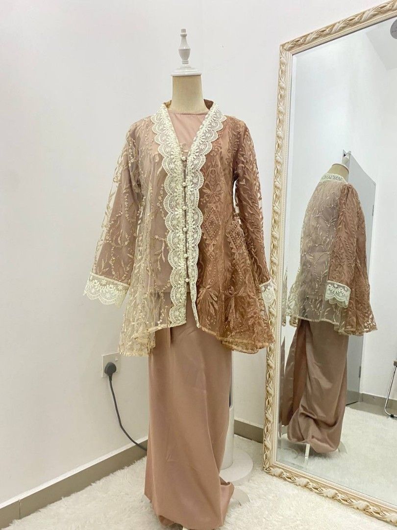 Rent Kebaya Kirana Nude Brown Womens Fashion Dresses And Sets Dresses On Carousell