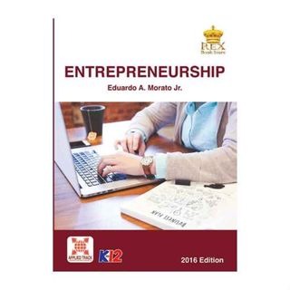 REX Entrepreneurship Senior High School Book SHS K 12 on Carousell