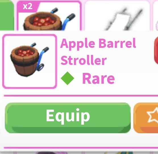 Roblox adopt me apple barrel stroller, 其他, 其他 - Carousell