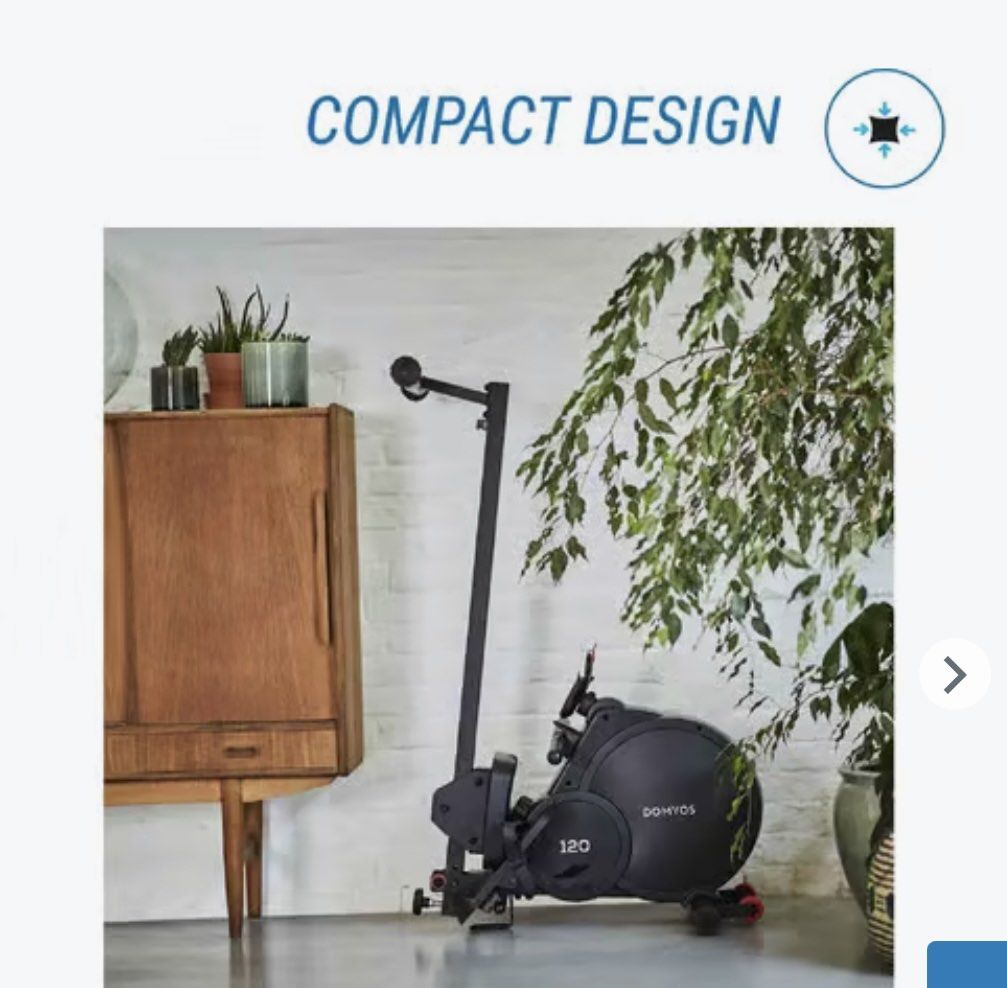 Rowing Machine Essential 120 (DOMYOS), Sports Equipment, Exercise ...