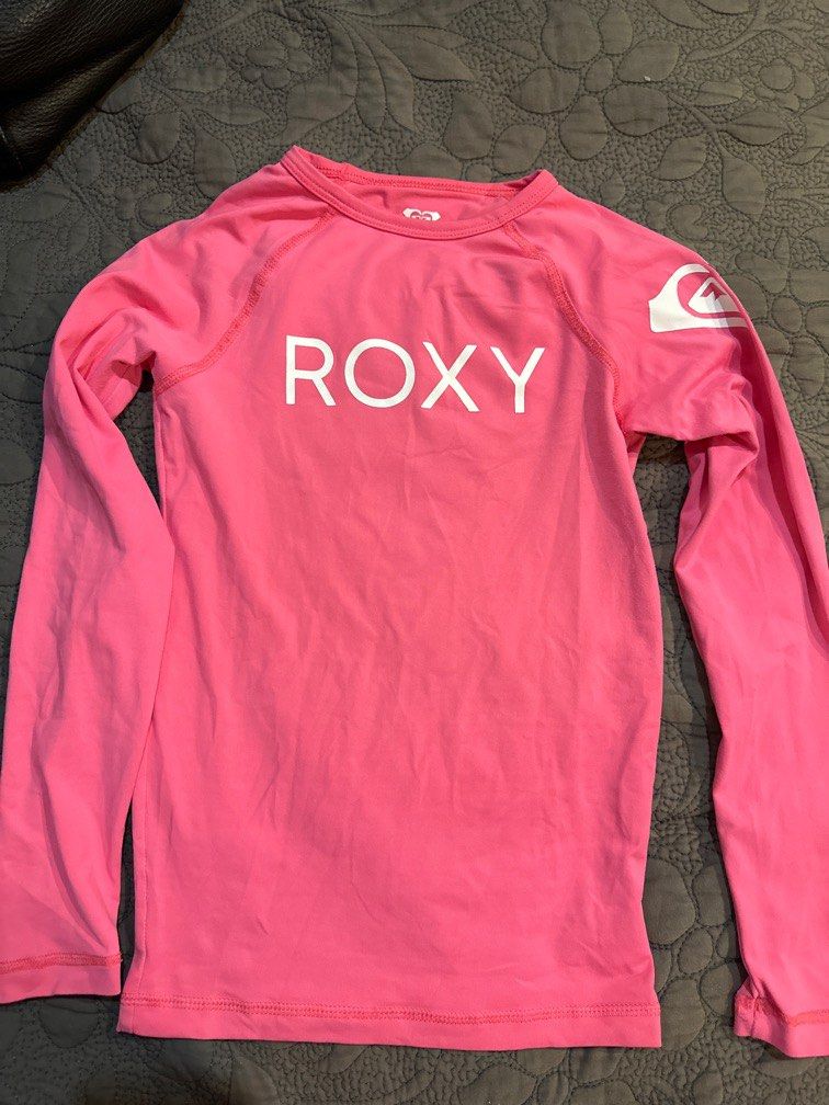 Authentic Roxy kid rash guard fit 6-8 years old, Babies & Kids, Babies ...
