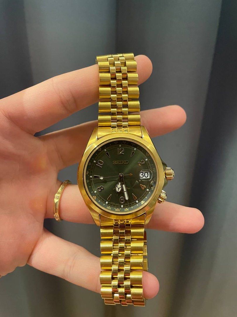Seiko alpinist SPB210J1 sunbeam forest, Luxury, Watches on Carousell