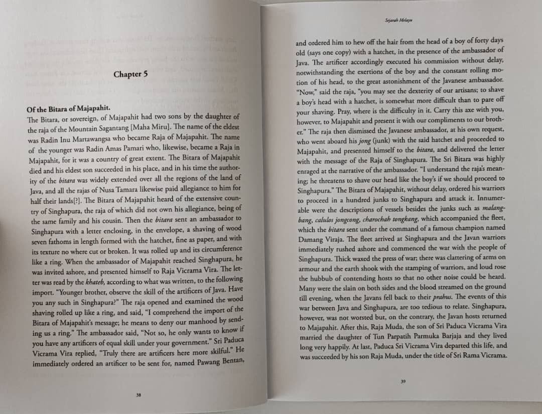 Sejarah Melayu. The Malay Annals, Hobbies & Toys, Books & Magazines ...