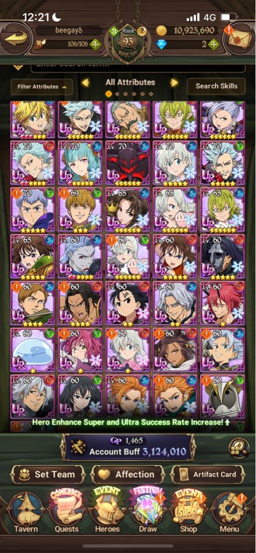 Seven Deadly Sins STACKED account 7ds, Video Gaming, Gaming Accessories ...