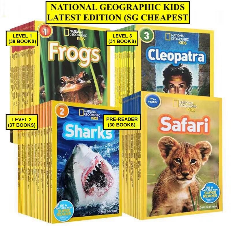 [SG READY STOCKS] National Geographic Kids Pre-Reader, Level 1, Level 2 ...