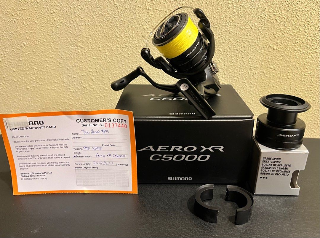 Shimano 22 AERO XR C5000 spinning reel., Sports Equipment, Fishing on ...