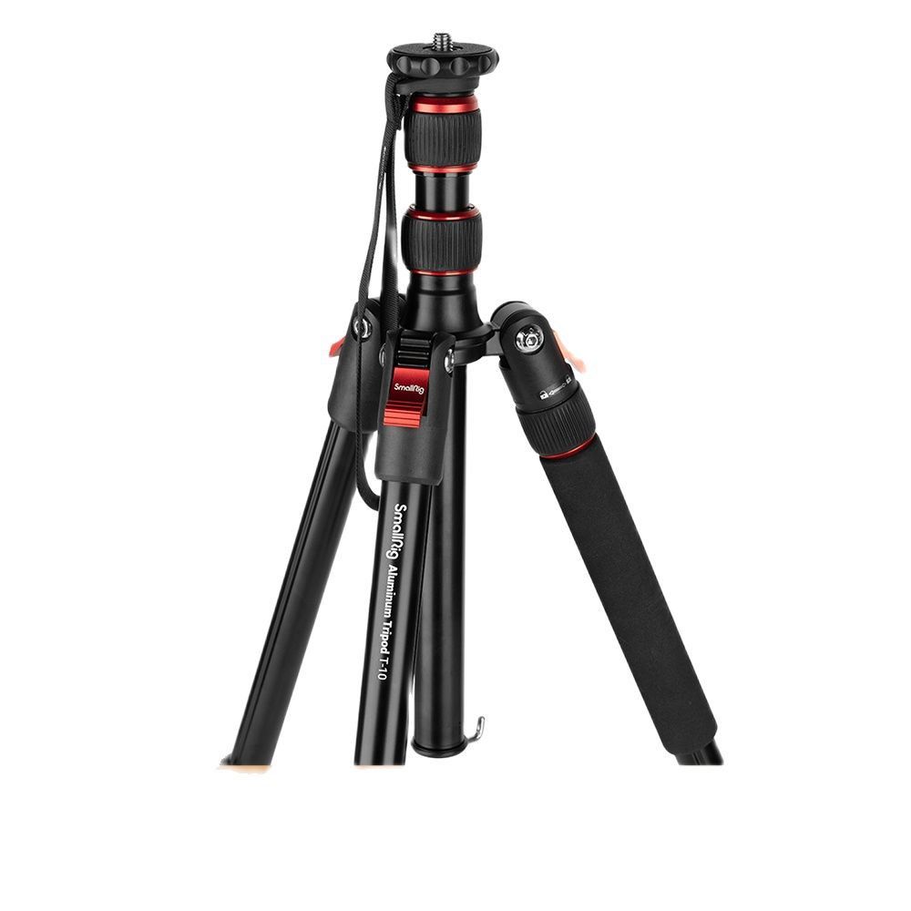 SmallRig T-10 Aluminum Tripod Compact lightweight Tripod Can Load 15kg Suitable for Various ...