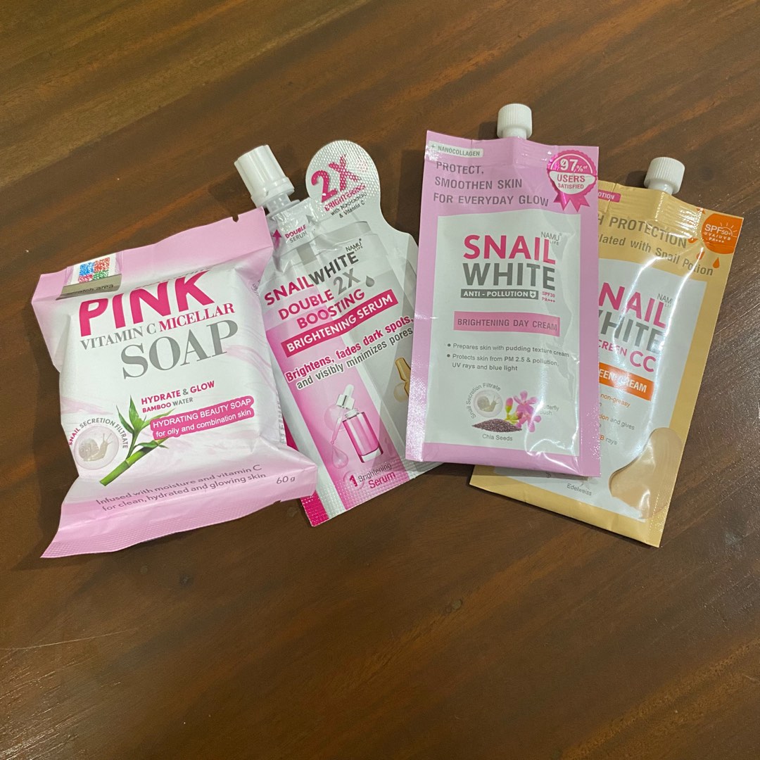 Snailwhite Pink Vitamin C Micellar Soap, Beauty & Personal Care, Face ...