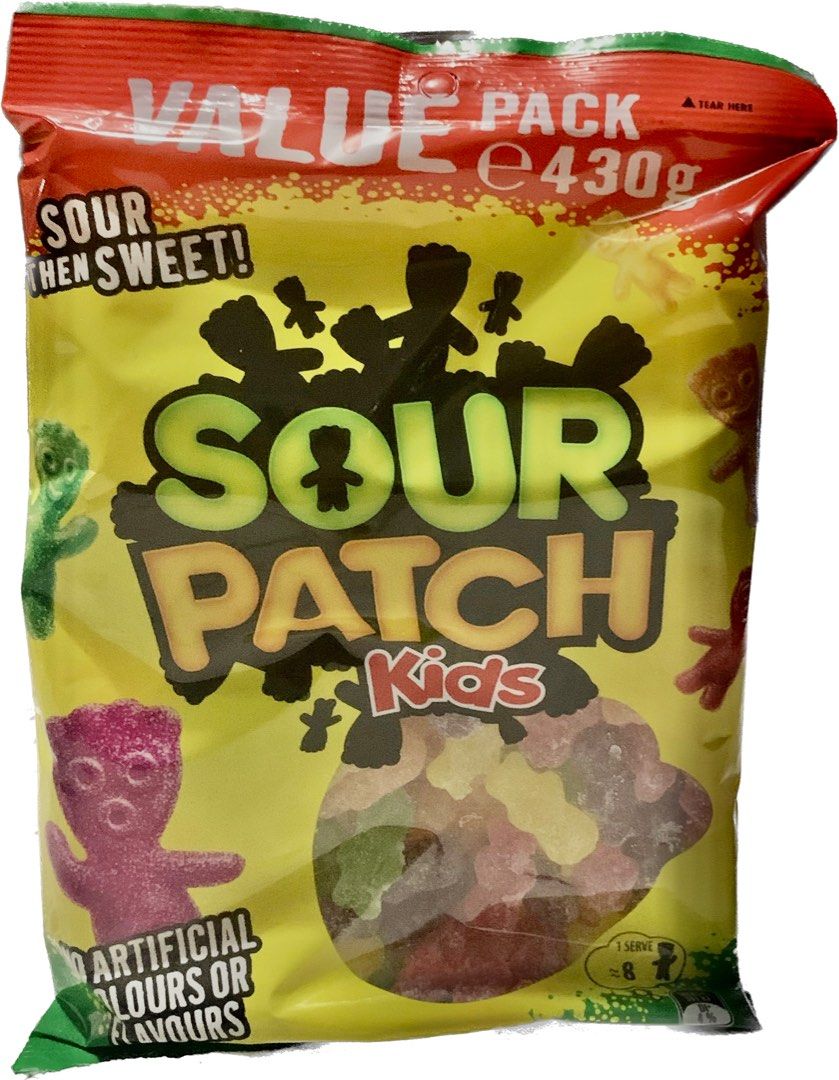 SOUR PATCH KIDS 430G, Food & Drinks, Other Food & Drinks on Carousell