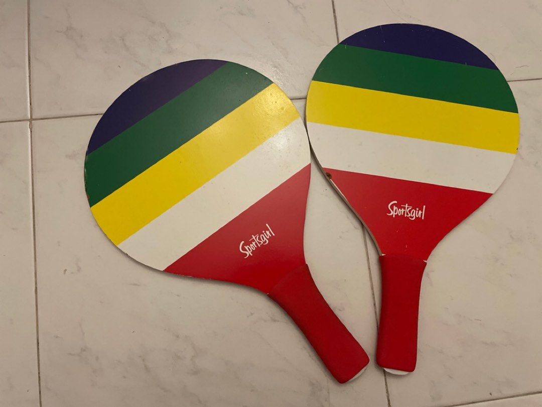 Sportsgirl beach bats, Tennis bats x 2, Sports Equipment, Sports ...