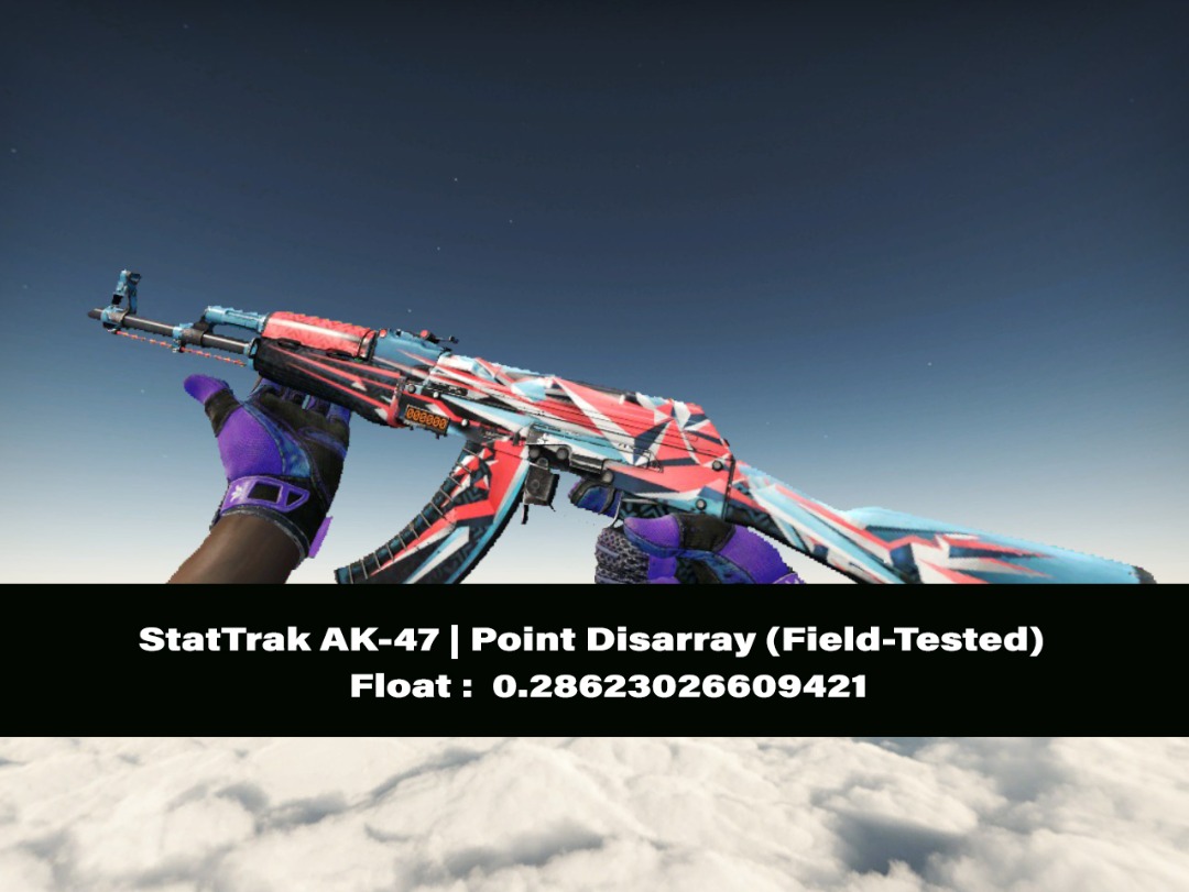 StatTrak AK-47 Point Disarray FT CSGO SKINS KNIVES, Video Gaming ...
