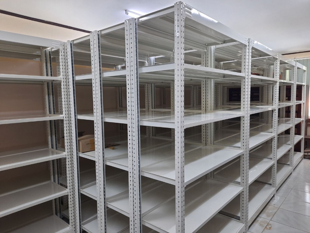 Steel Rack Adjustable Layers Open Cabinet on Carousell