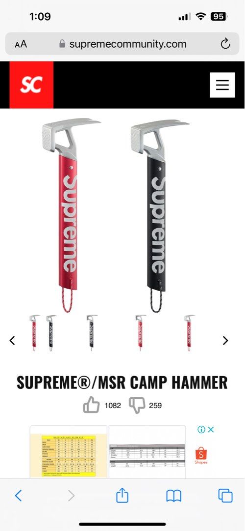 Supreme Hammer, Luxury, Accessories on Carousell