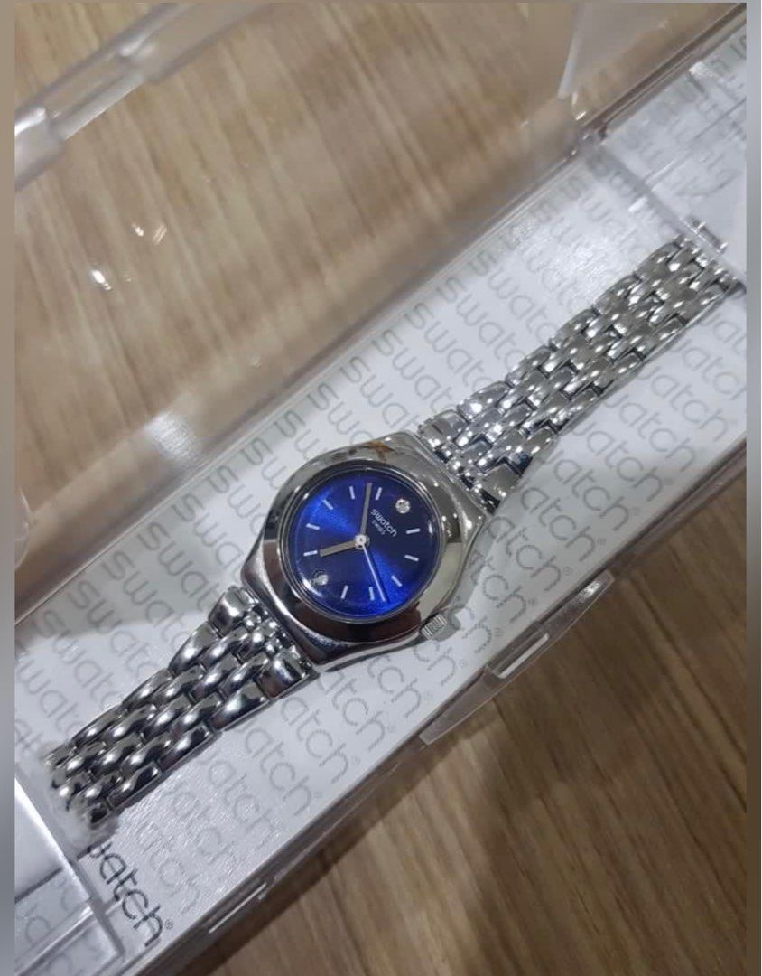 Swatch Irony lady quartz blue dial 25 mm swiss made Original, Fesyen ...