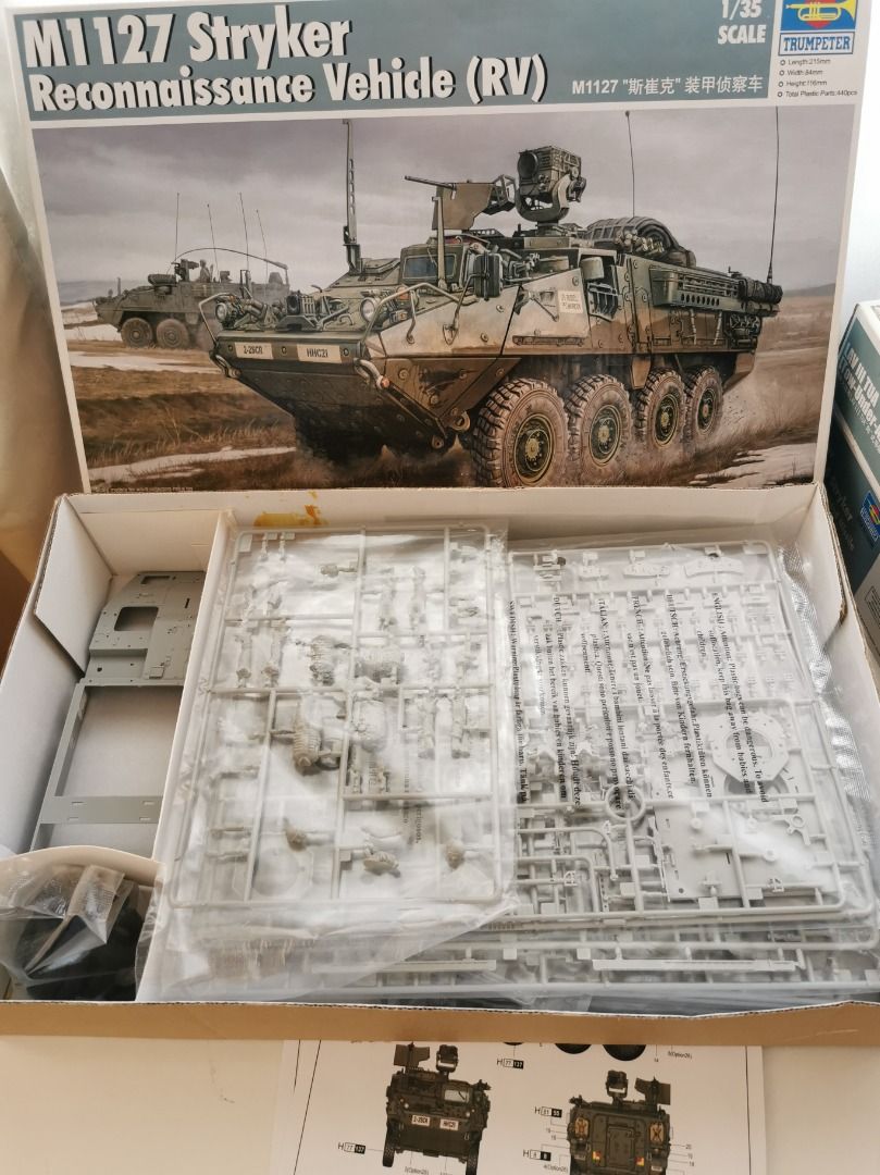 Tanks & AFV 1/35 scales Tiger VBL & AMX-10RCR, LAV-25 Mortar/TUA/Piranha/Air Defence, Stryker ...