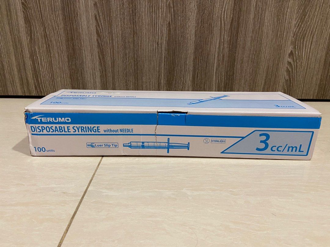 Terumo Syringe Luer Slip [ 3cc/ml ] sell individual or (100's/box) for feeding New born ...