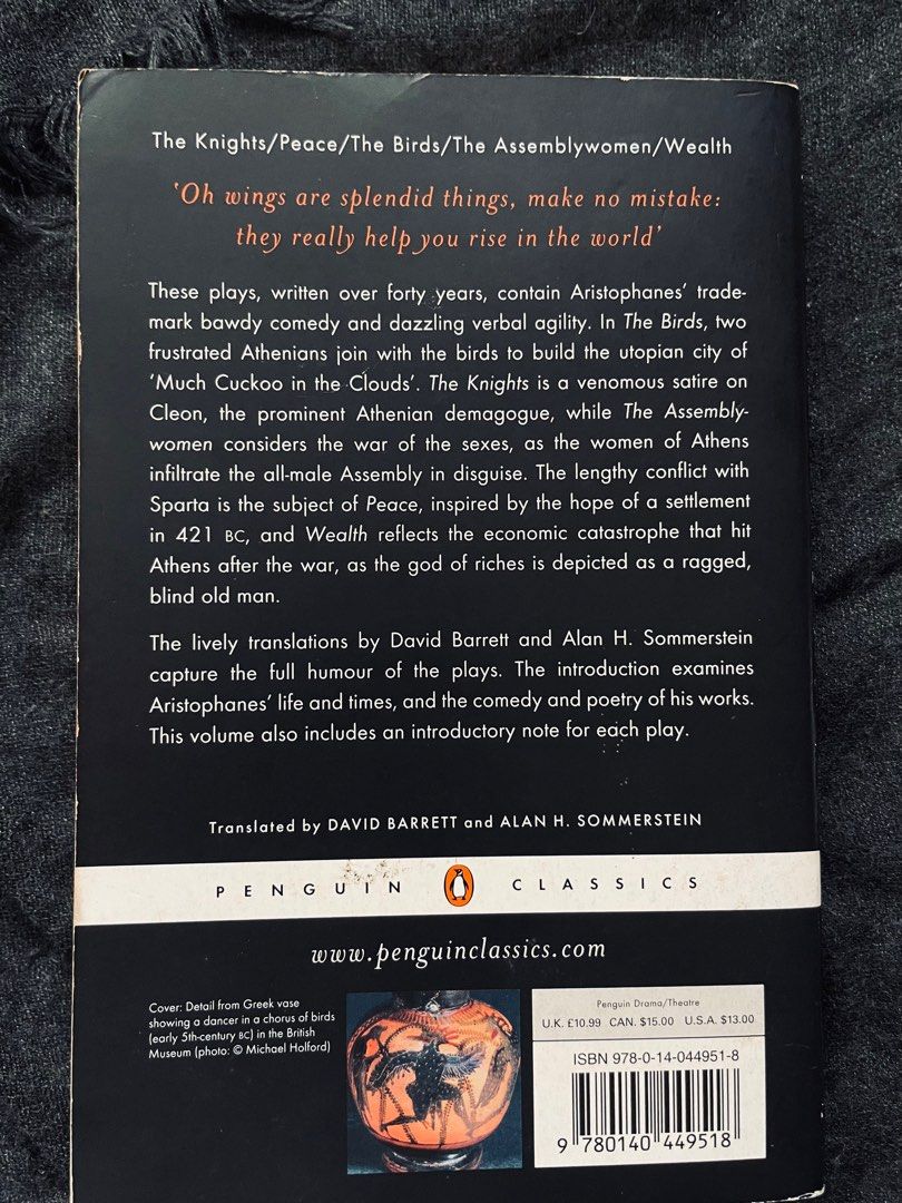 aristophanes birds and other plays
