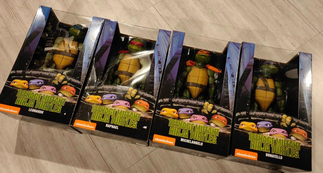 TMNT Set 1/4 Scale Neca, Hobbies & Toys, Toys & Games on Carousell