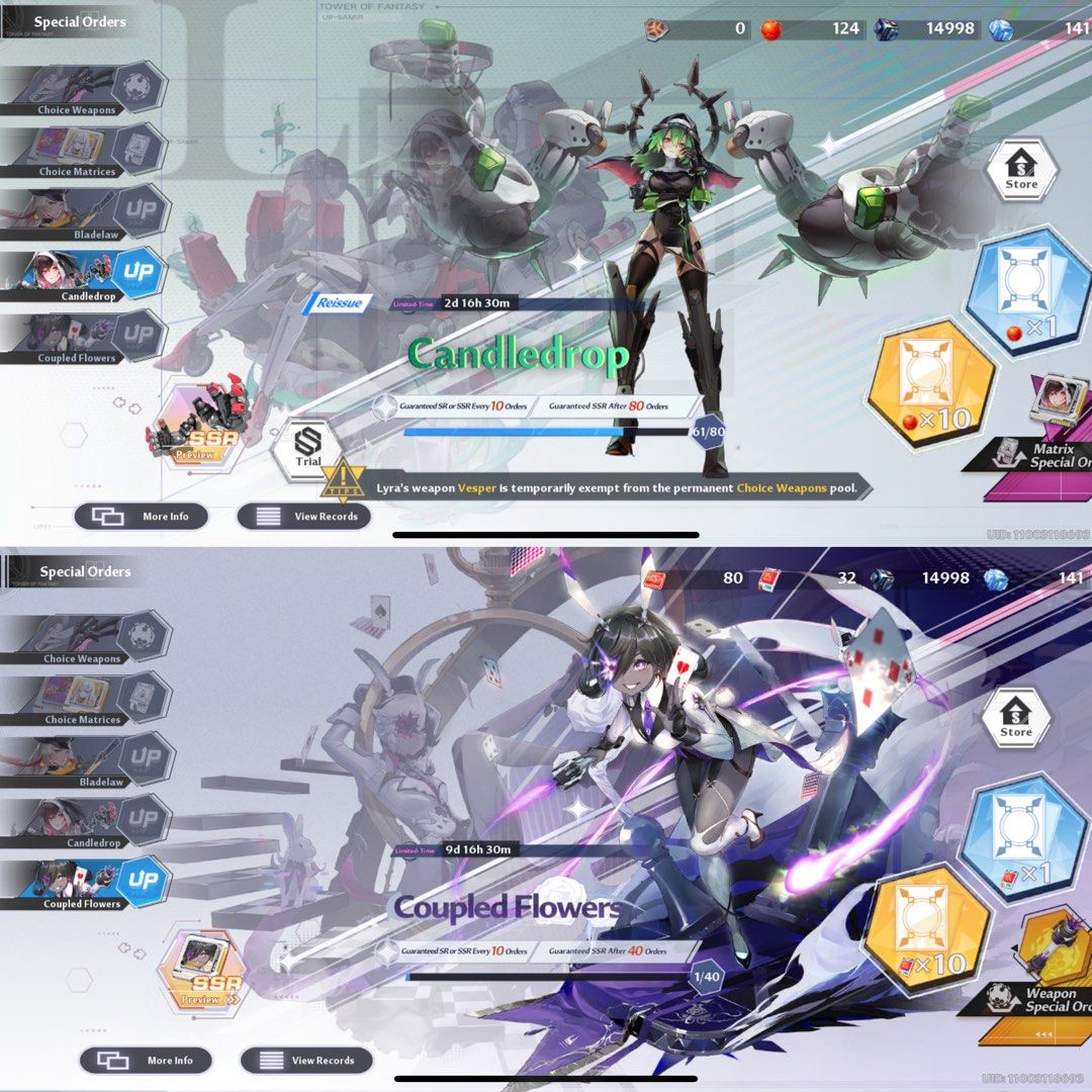 103k CS // Tower of Fantasy (ToF) account [Asia Pacific (AP) - Eden ...