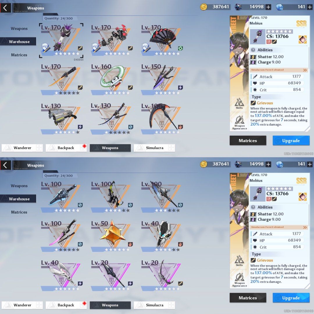 103k CS // Tower of Fantasy (ToF) account [Asia Pacific (AP) - Eden ...