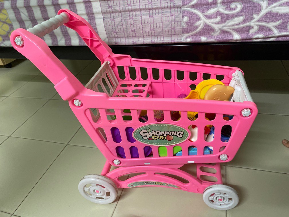 Toy shopping cart / supermarket trolley, Hobbies & Toys, Toys & Games ...