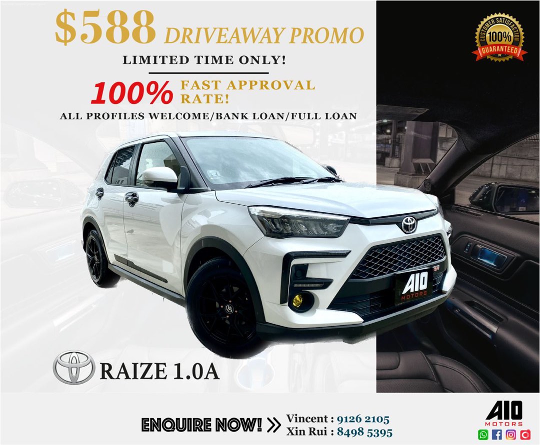 Toyota Raize 1.0 X (A), Cars, Used Cars on Carousell