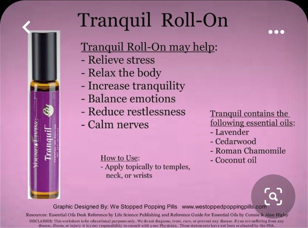 Tranquil roll on $42.90, Furniture & Home Living, Home Fragrance on Carousell