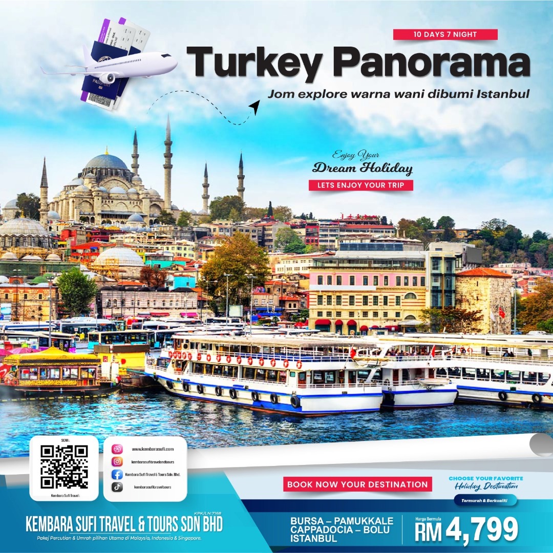 TRIP KE TURKEY PANORAMA (10 Hari), Tickets & Vouchers, Flights ...
