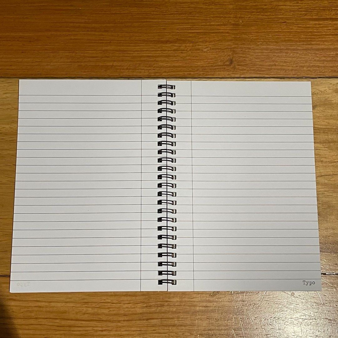 Typo A5 spinout notebook, Hobbies & Toys, Stationary & Craft ...