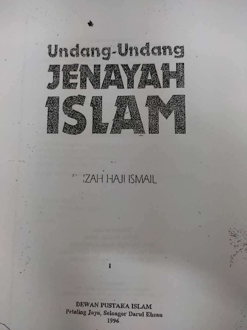 Undang-undang Jenayah Islam, Hobbies & Toys, Books & Magazines ... Undang-undang Jenayah Islam, Hobbies & Toys, Books & Magazines ...