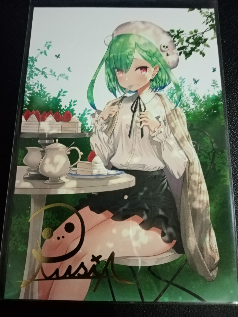 Uruha Rushia 2021 Birthday Foil Stamped Duplicate Signed Postcard ...