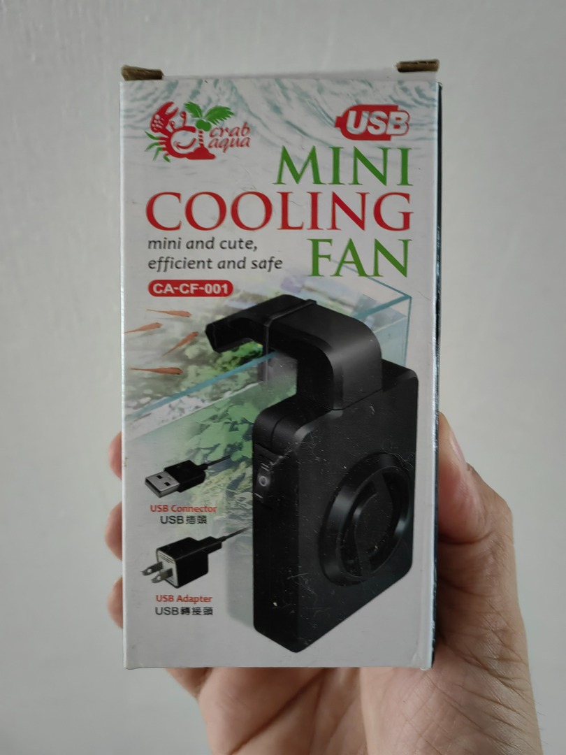 USB Mini Cooling Fan Aquarium Fish Tank Chiller, Pet Supplies, Homes ...
