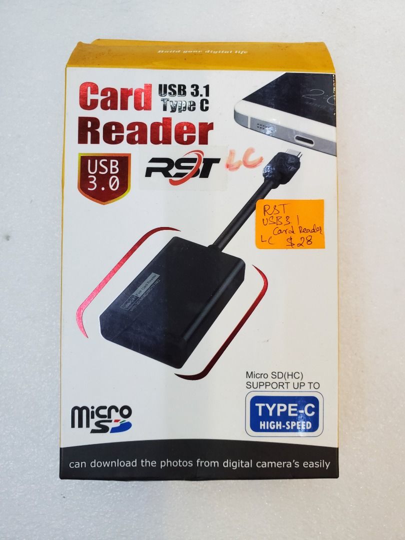 USB-C 3.1 Male to Fast Memory Card Reader (SD/MMC/MS/TF/M2)RST ...