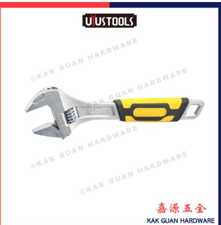 UYUSTOOLS ADJUSTABLE WRENCH PLASTIC HANDLE / SPANNER / HARDWARE TOOLS ...