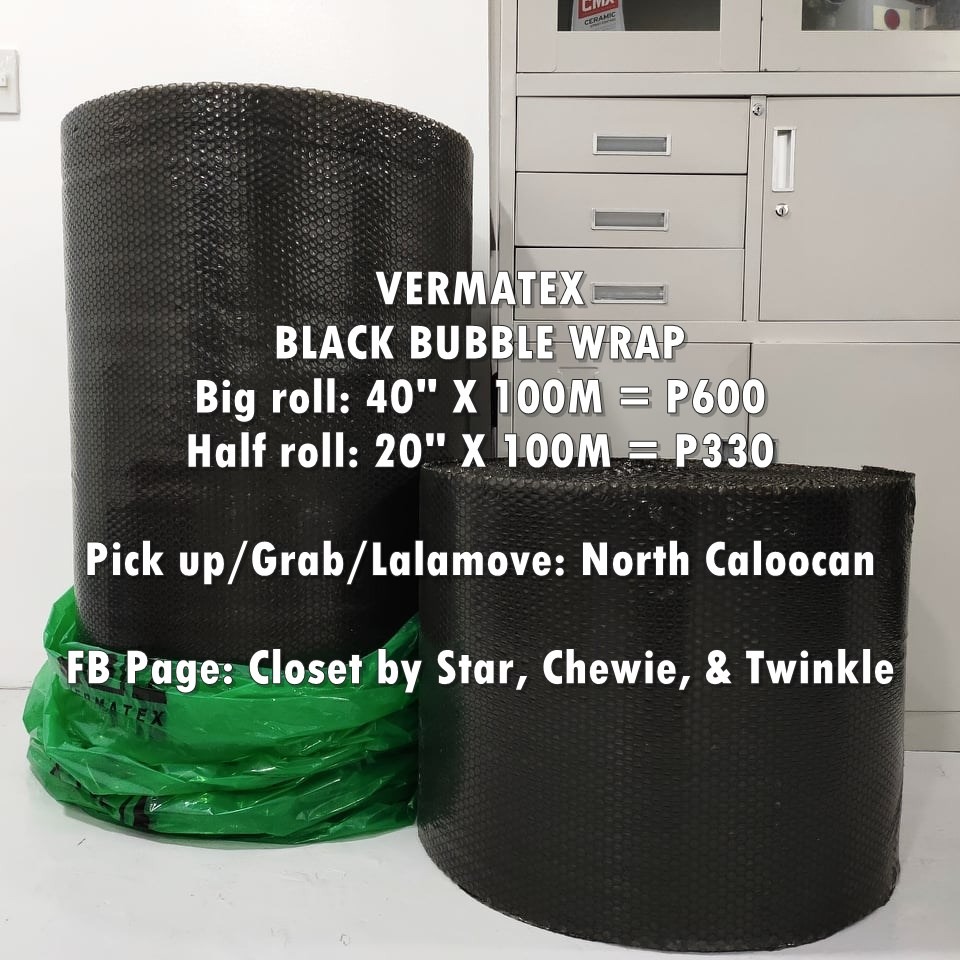 Vermatex Black Bubble Wrap on Carousell